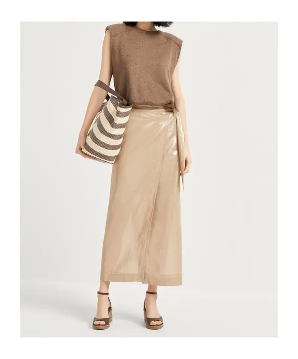 Brunello Cucinelli Sequin-embellished Knitted Top
