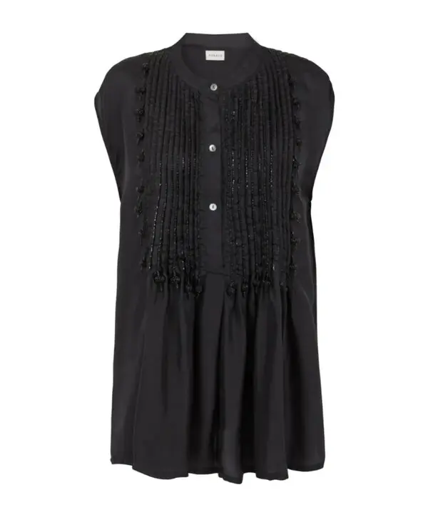 P.a.r.o.s.h Sadio Beaded Blouse - Black