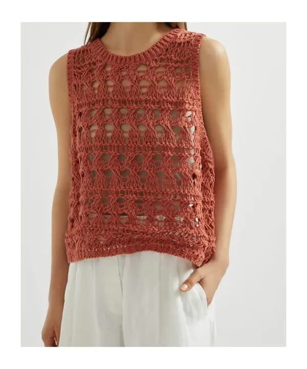 Brunello Cucinelli Open-knit Top