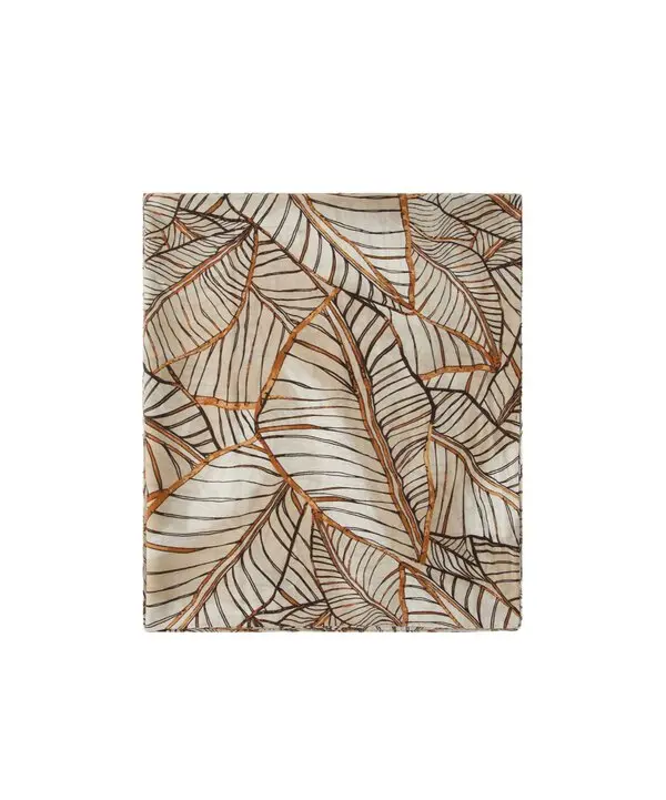 Brunello Cucinelli Leaf-print Wrap Skirt - Brown
