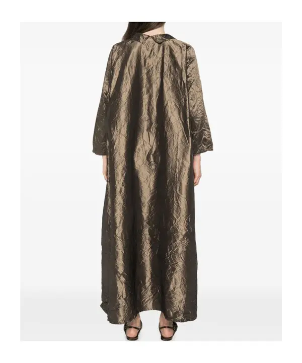 DANIELA GREGIS Crinkled-finish Maxi Dress