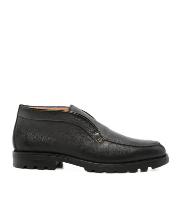 Santoni Round-toe Loafers - Grey
