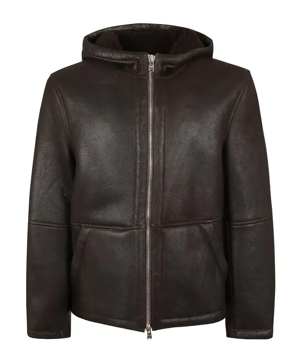 DONDUP Hooded Shearling Jacket