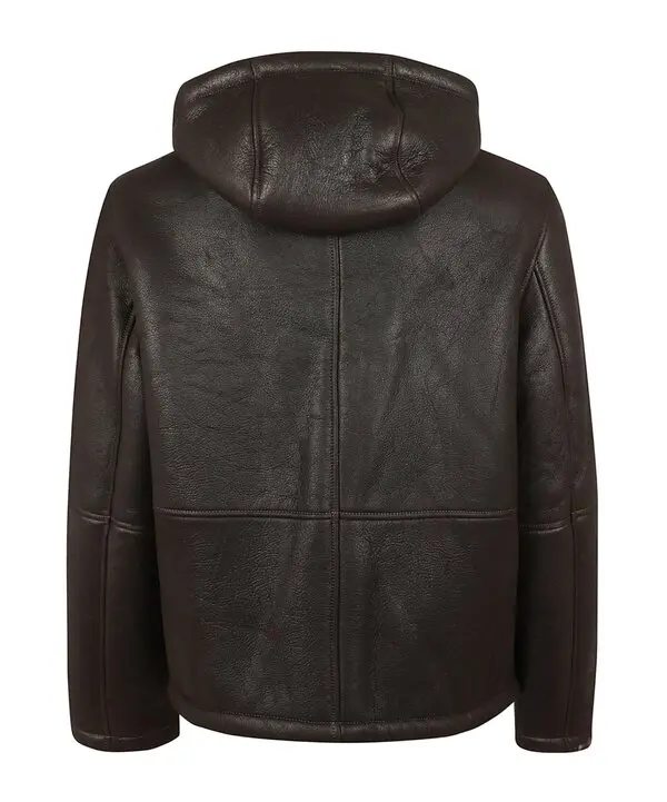 DONDUP Hooded Shearling Jacket