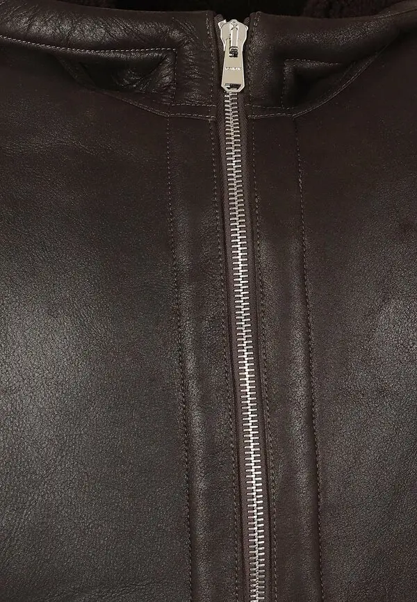 DONDUP Hooded Shearling Jacket