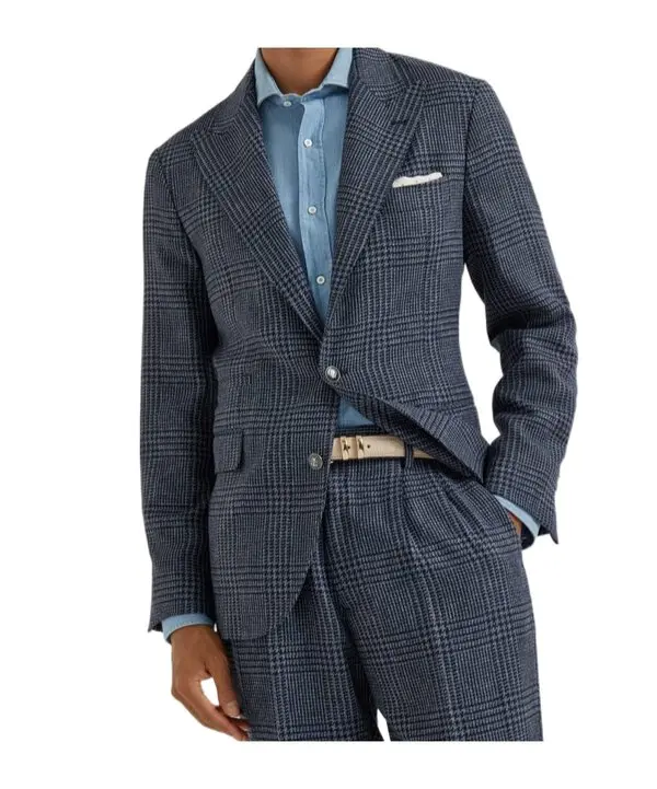 Brunello Cucinelli Prince Of Wales Check Blazer