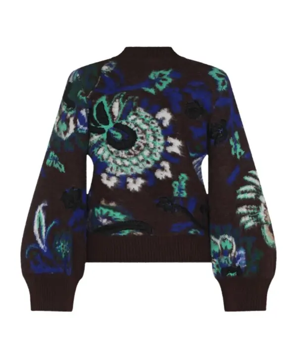 Sacai Floral Intarsia Sweater