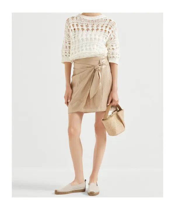 Brunello Cucinelli Knot-detail Mini Skirt