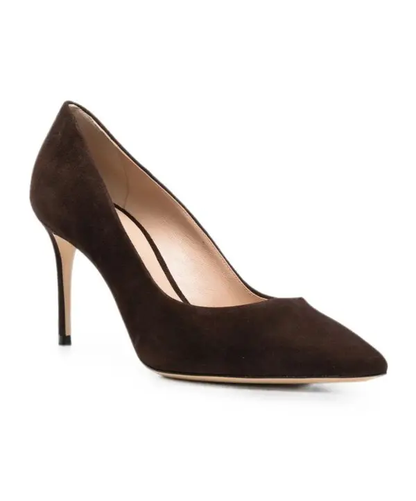 Casadei Pointed-toe Suede Pumps