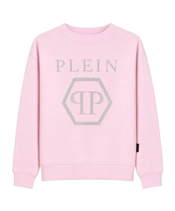 Philipp Plein Embellished Crewneck Sweatshirt - Pink