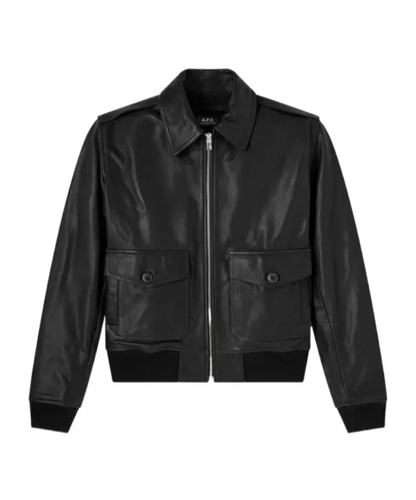 A.p.c. Long-sleeve Leather Jacket