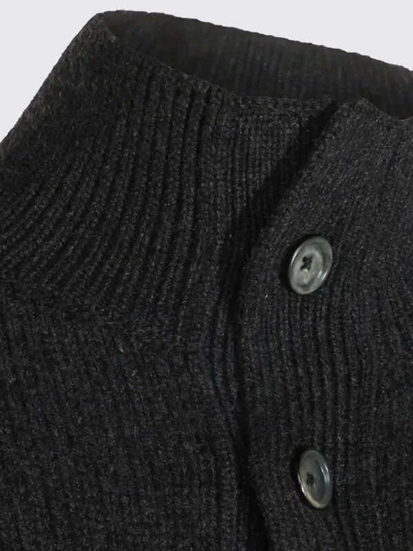 TOM FORD Ribbed High Neck Cardigan