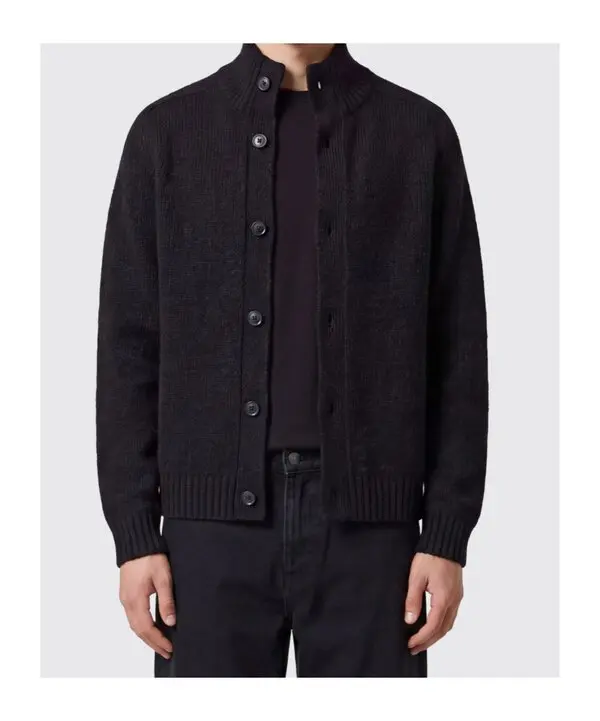 TOM FORD Ribbed High Neck Cardigan