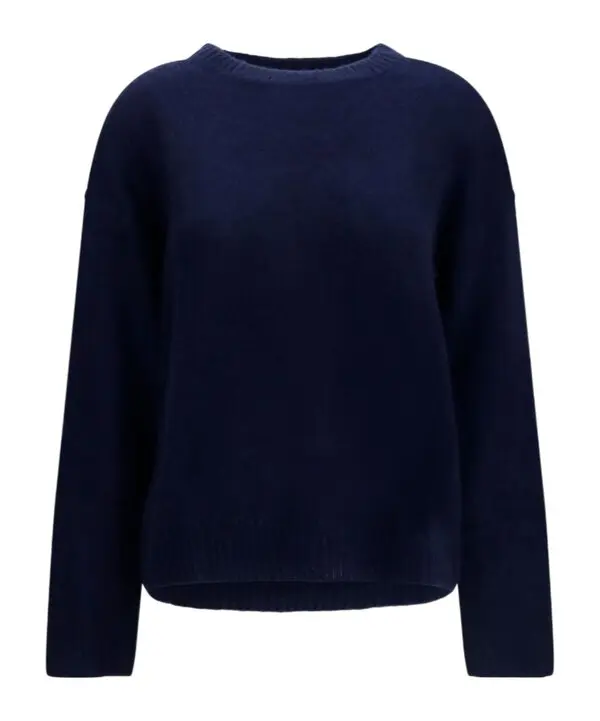 LISA YANG Lova Crewneck Knitted Sweater - Navy