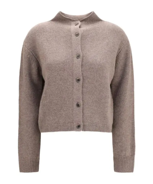 LISA YANG Zirelle Ribbed Knit Cardigan - Brown