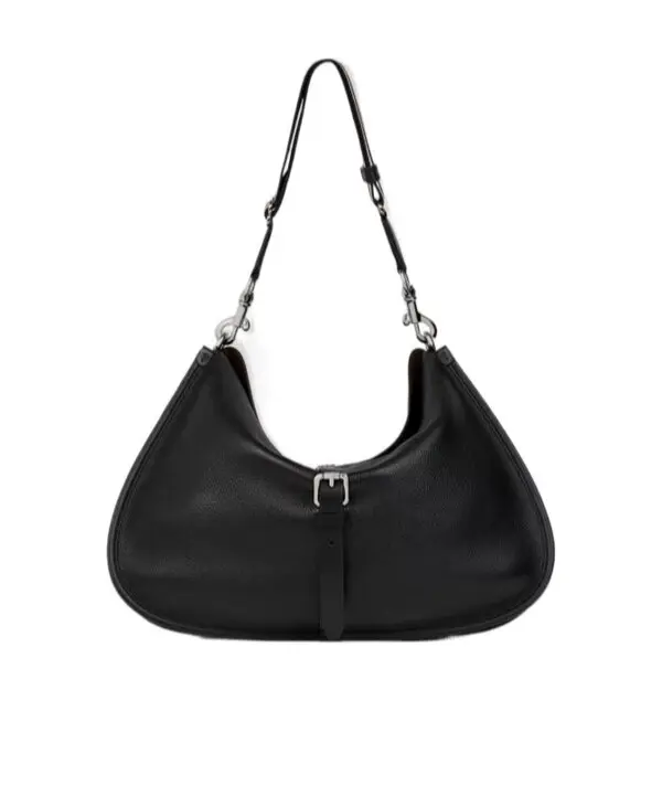 Etro Maxi Tumbled Leather Pony Bag - Black