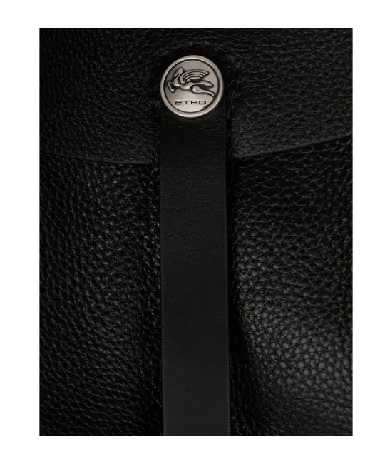 Etro Maxi Tumbled Leather Pony Bag