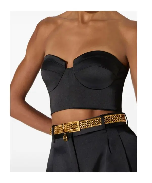 Elisabetta Franchi Stretch Satin Top