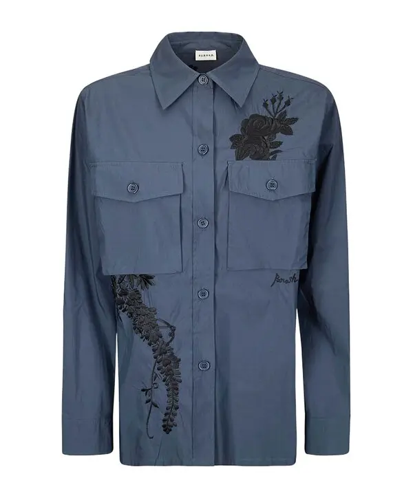 P.a.r.o.s.h Floral Embroidered Shirt