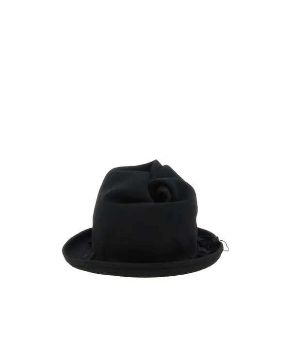 Yohji Yamamoto Ruffled-trim Fedora Hat