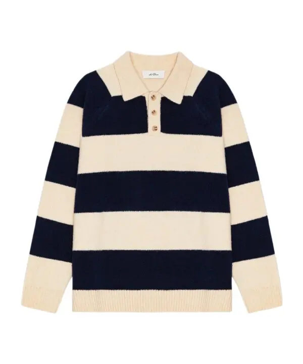 LES DEUX Striped Long-sleeve Sweater - No