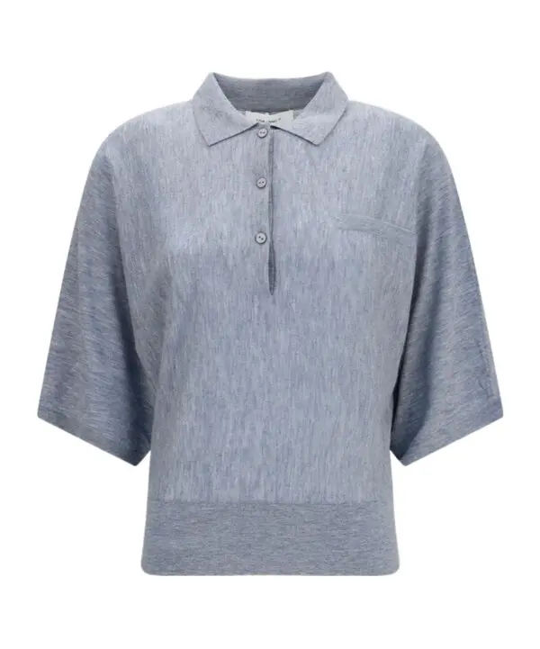 LISA YANG Norie Polo Knitted Top