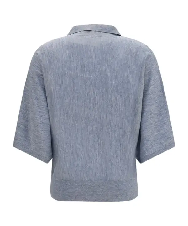 LISA YANG Norie Polo Knitted Top