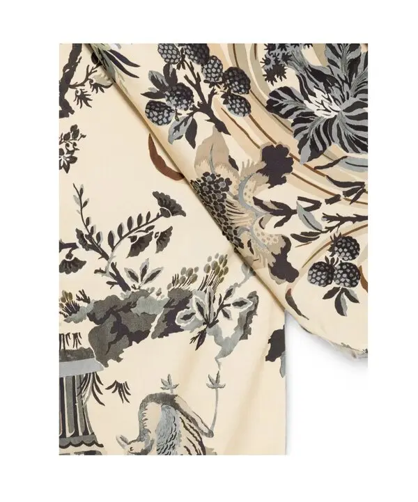 Etro Leopard-print Floral-print Scarf