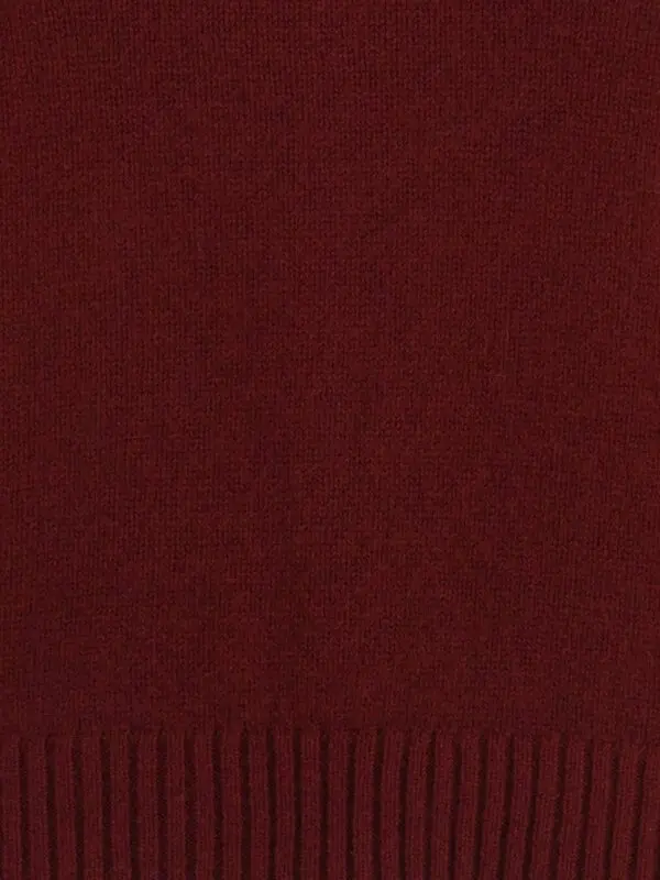 LISA YANG Mable Ribbed Trim Knitted Sweater - Red