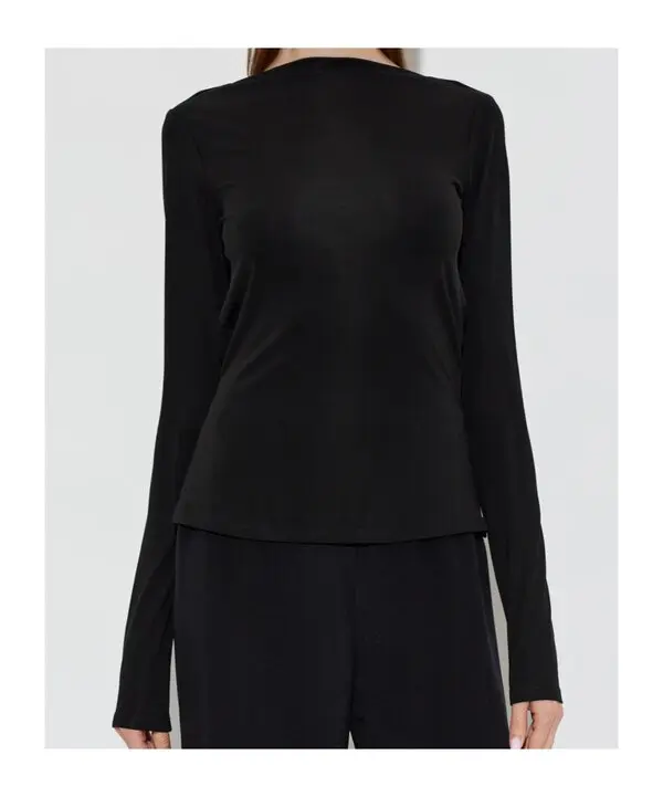Cult Gaia Long Sleeve Draped Top