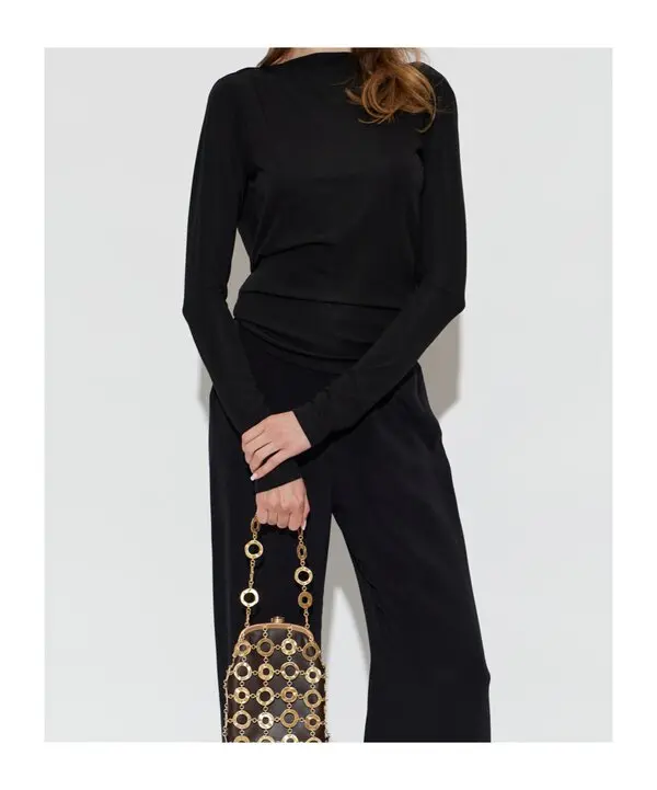 Cult Gaia Long Sleeve Draped Top