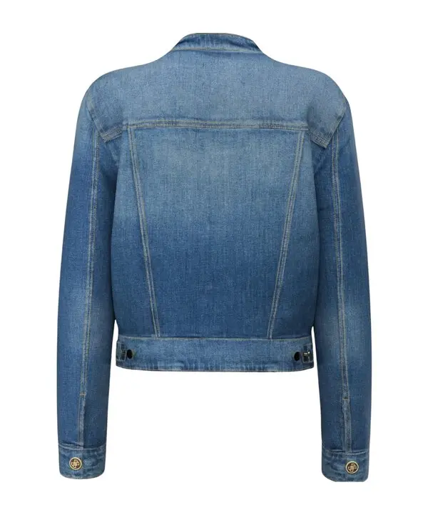 Guess Long Sleeve Denim Jacket With Metal Trims