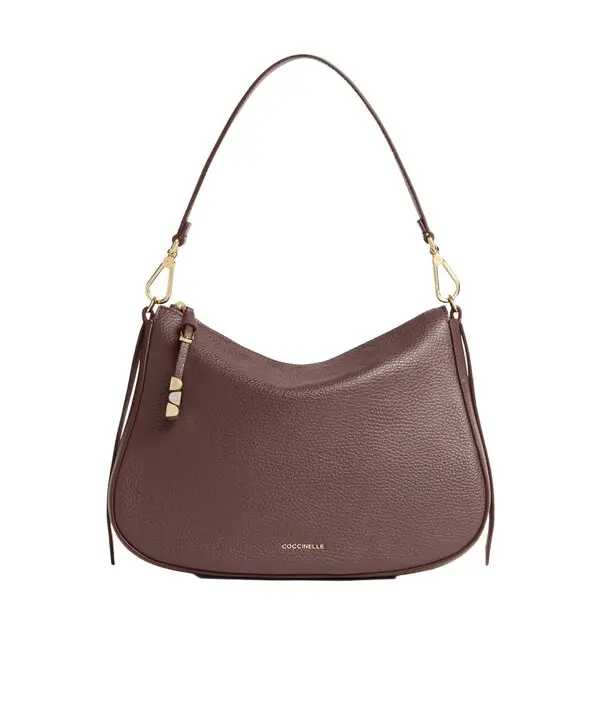 COCCINELLE Small Nory Grained Leather Shoulder Bag