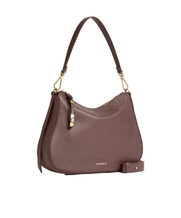 COCCINELLE Small Nory Grained Leather Shoulder Bag