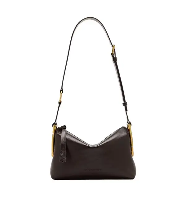 Marc Jacobs Scene Medium Shoulder Bag In Crinkle Leather - Black