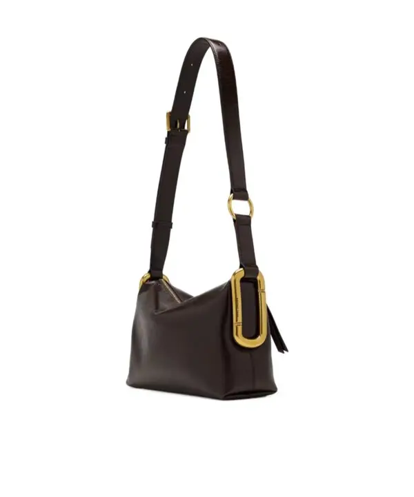 Marc Jacobs Scene Medium Shoulder Bag In Crinkle Leather - Black