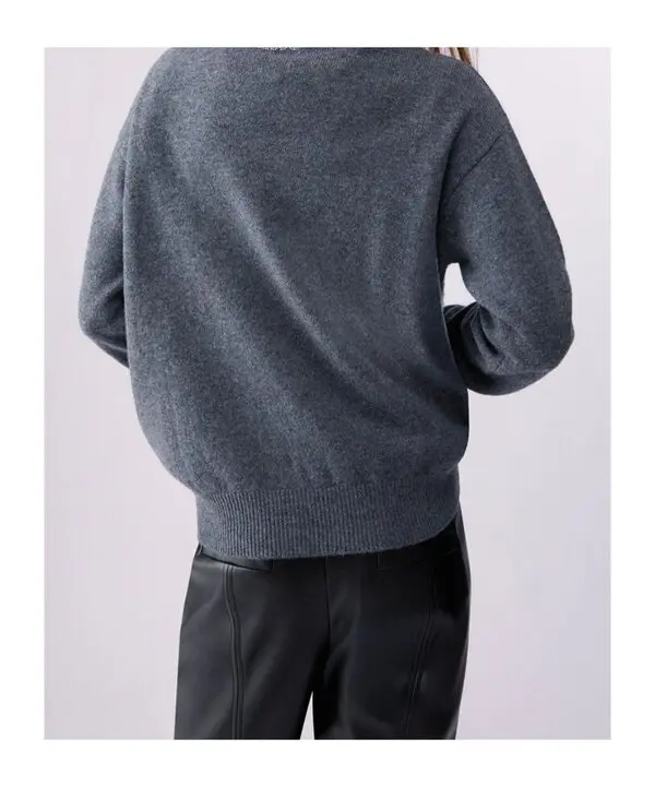 Liu Jo Mickey Mouse Wool Jacquard Sweater