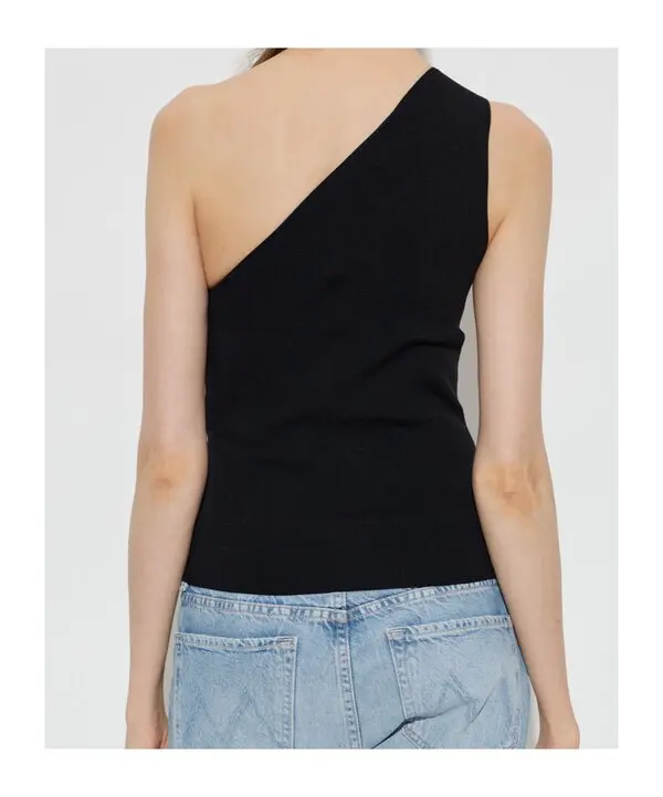 Cult Gaia Anouk Knit One-shoulder Top With Cutout Detail