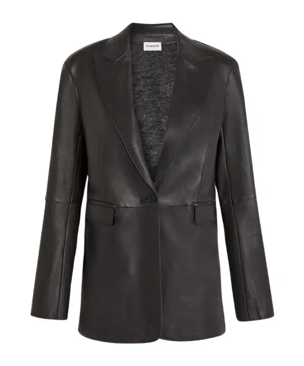 P.a.r.o.s.h Long Sleeve Leather Blazer