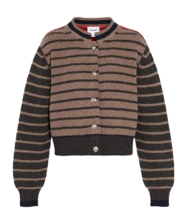 BARRIE Striped Cardigan