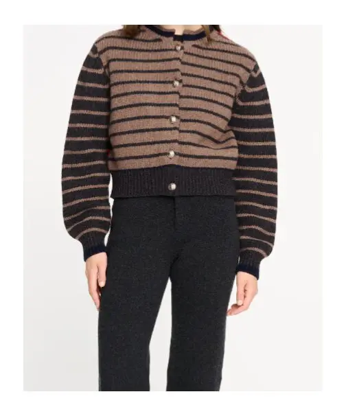 BARRIE Striped Cardigan