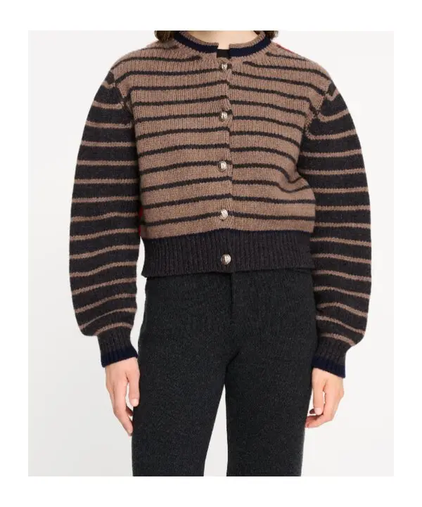 BARRIE Striped Cardigan
