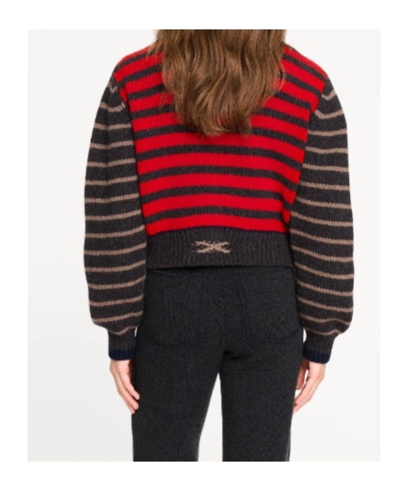BARRIE Striped Cardigan