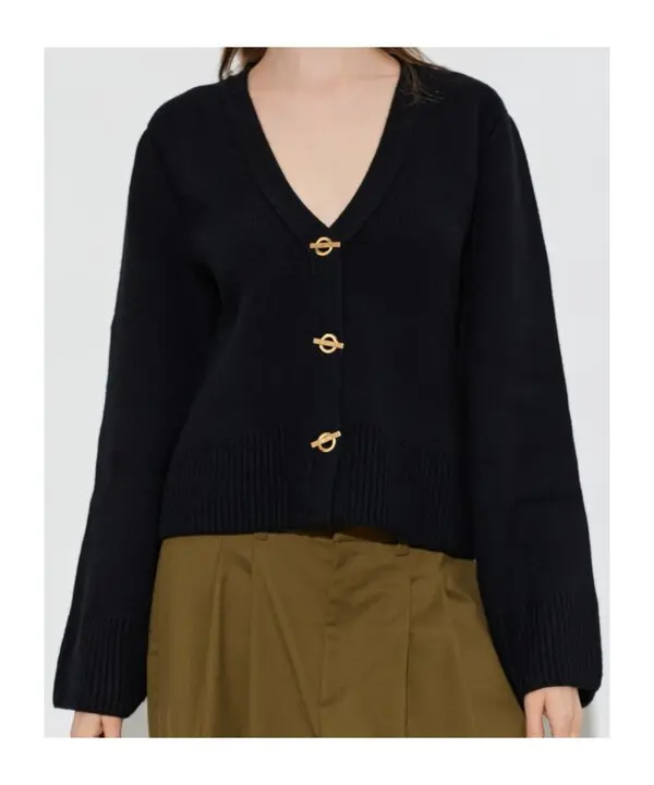 Cult Gaia Long Sleeve V-neck Cardigan