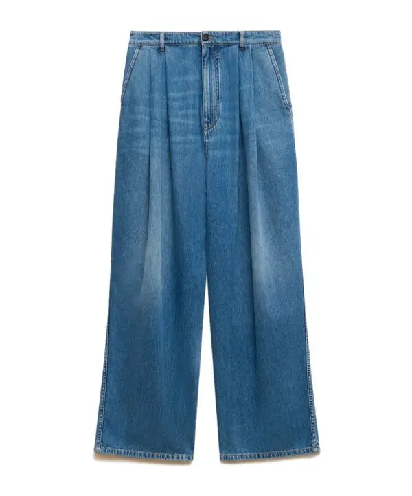 Marni Denim Trousers With Double Pleats