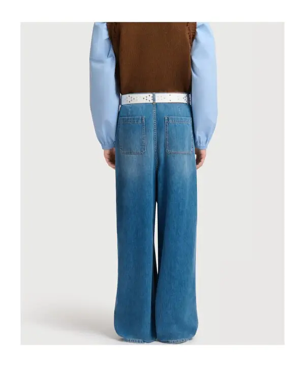 Marni Denim Trousers With Double Pleats