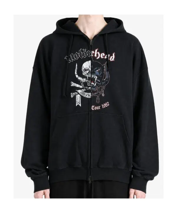 Vetements Graphic Printed Zip-up Jacket