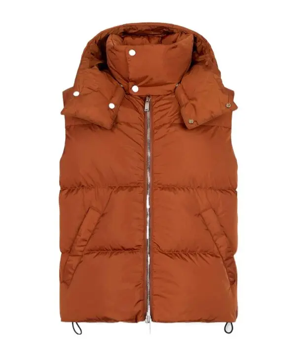 Dsquared2 Hooded Down Vest - Brick