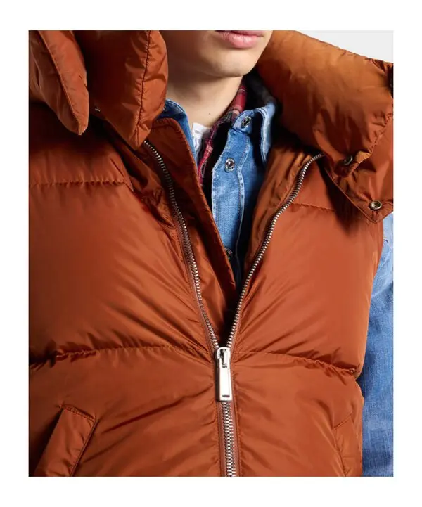 Dsquared2 Hooded Down Vest - Brick