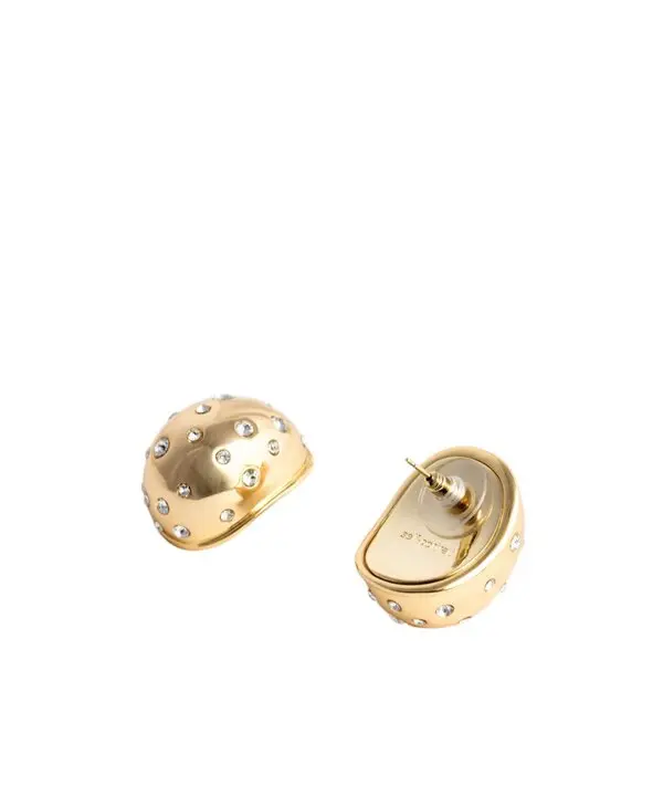 SELF-PORTRAIT Curved Crystal Earring
